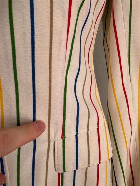 1970s Peerless Of Boston Rainbow Blazer Gem