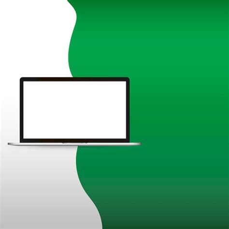 Premium Vector Modern Glossy Laptop Isolated On White Vector Eps10