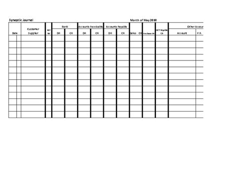 Synoptic Journal Template Excel Pdfsimpli Synoptic Journal Template Excel Pdfsimpli