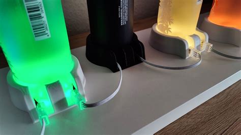 3d Printed Led Bottle Light By Xmissile Pinshape