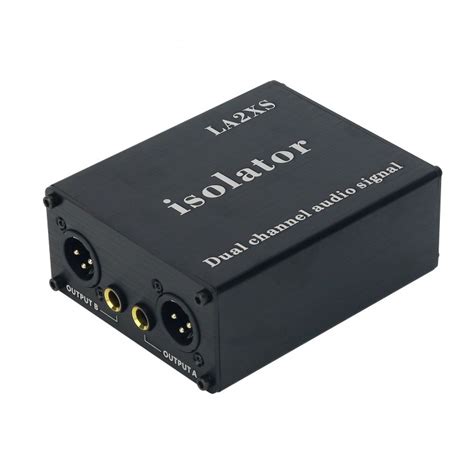 LA2XS Audio Isolator Ground Loop Isolator Supports 6 5MM XLR Cables And Dual Channel Audio