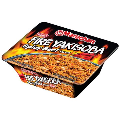Maruchan Лапша быстрого приготовления Якисоба Fire Hot острая говядина ...