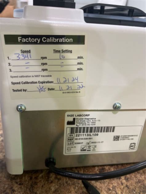 Used Labcorp 642e Centrifuge For Sale Dotmed Listing 4920283