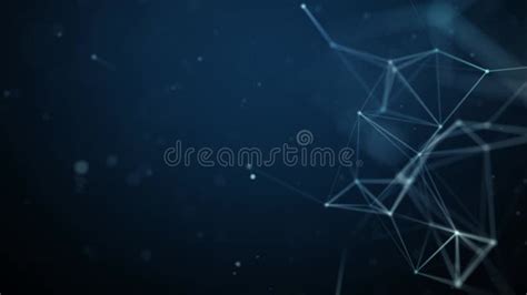 abstract seamlessly looping plexus style technology background stock