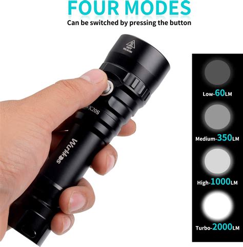 Wurkkos Wk20s 2000lm Scuba Diving Flashlight Amphibious Flashlight