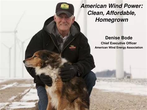 Ppt Denise Bode Chief Executive Officer American Wind Energy