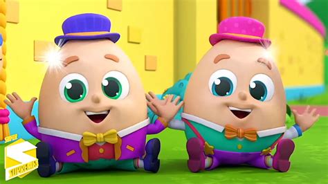 Humpty Dumpty Se Sentó En Una Pared Divertida Canción De Huevo De