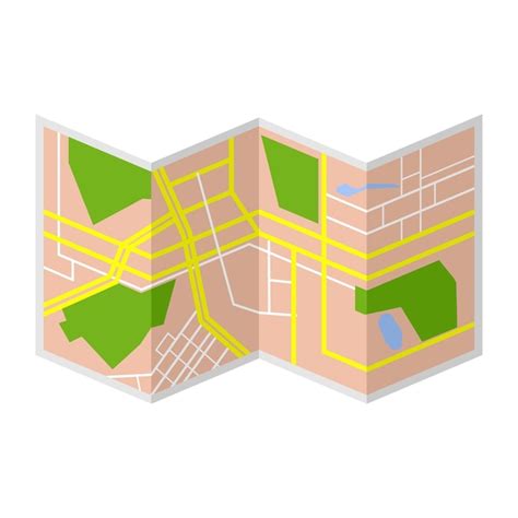 Premium Vector Vector Map Of The City On A White Background