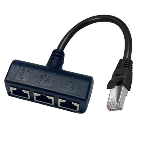 Upgraderj45 Ethernet Splitter Cable Rj45 1 Male To 3 Female Network Splitter Cable Suitable