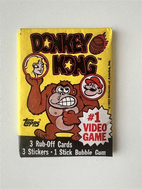 1982 TOPPS Donkey Kong Video Game Unopened Wax Pack Kaufen Auf Ricardo