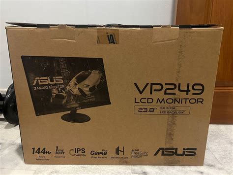 Asus gaming monitor VP249 144hz 23.8”, Video Gaming, Gaming Accessories ...