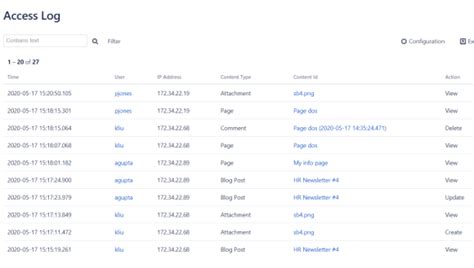 Access Log For Confluence Atlassian Marketplace