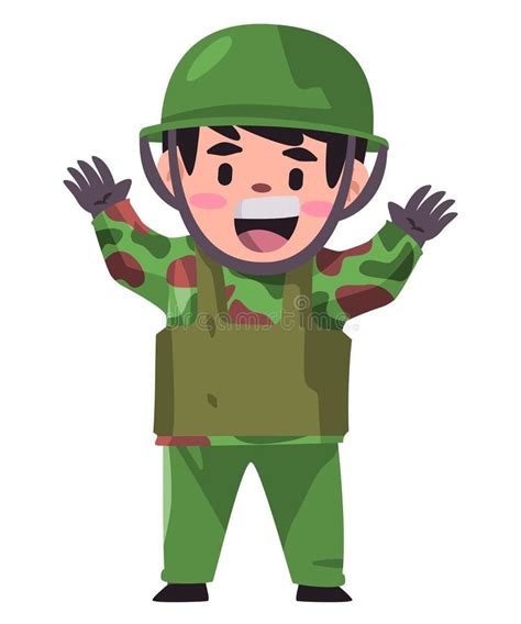 Crianças Usando Camuflagem Militar Militar Militar Militar Militar