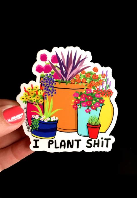I Plant Shit Sticker — Lost Objects Found Treasures