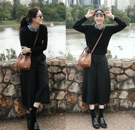 정려원 부모님과 함께한 나들이 청순 발랄 매력의 모던 블랙 와이드 팬츠룩 스타와 라이프