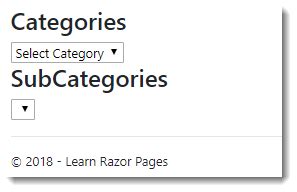 Cascading Dropdowns With Ajax In Razor Pages Learn Razor Pages