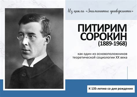 Выставка «Питирим Сорокин как один из основоположников теоретической ...