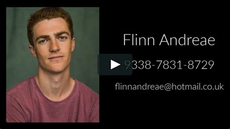Flinn Andreae Actor Showreel On Vimeo