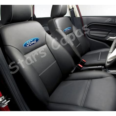 Capa Para Banco Carro De Couro Logo Ford Fiesta 1995 A 2019 Shopee Brasil