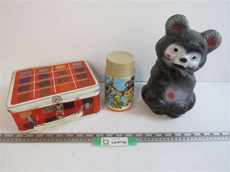 Buck Rogers Thermos Metal Lunch Pail Bear Bank Bodnarus Auctioneering