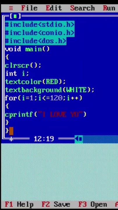 I Love You Print Program C Language Shorts Clanguage Public Youtube
