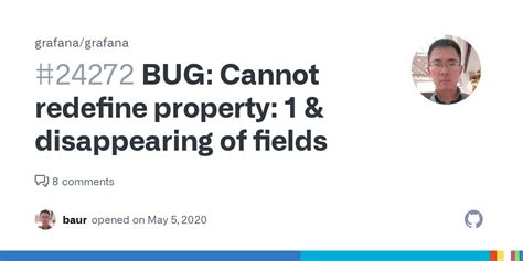 Bug Cannot Redefine Property 1 And Disappearing Of Fields · Issue