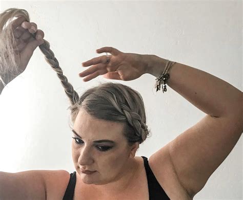 Dutch Braid Crown Step By Step Hair Tutorial Hey Sunny Jess