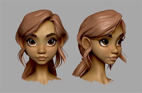 Charles Ellison Female Head Sketch Design By Loish