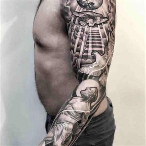 Black And Grey Tattoos Sleeves Ideas Riccda