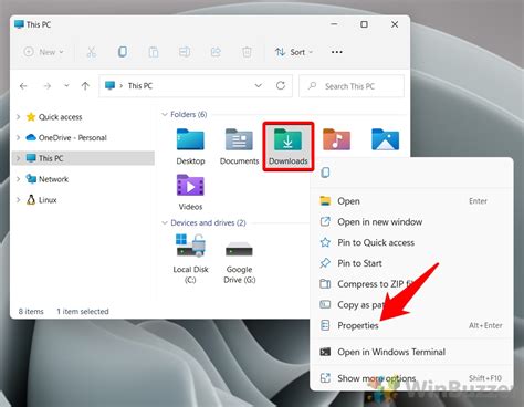 Как изменить папку загрузки в Windows 10