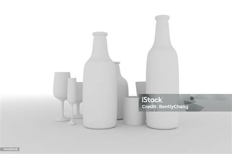 Cgi 구성 콘셉트 정 정물화 디자인 질감 배경 병 유리 회색 또는 흑백 Bw 3d 렌더 0명에 대한 스톡 사진 및 기타 이미지