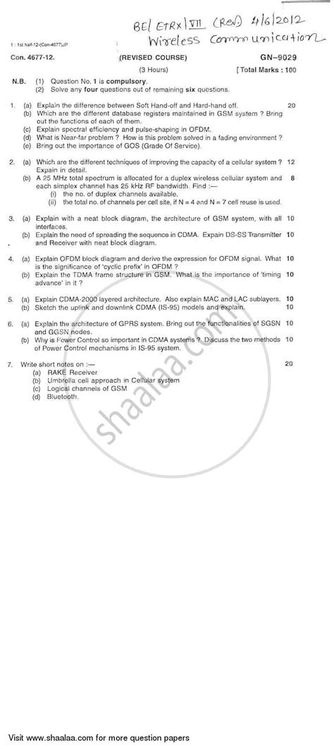 wireless communication 2011 2012 be electronics and telecommunication