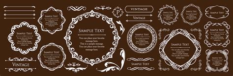 우아한 디자인 요소 세트 앤티크 프레임 디자인과 라인 고급 장식 디자인 아르데코에 대한 스톡 벡터 아트 및 기타 이미지 아르