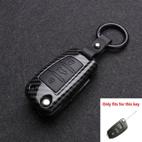 Carbon Schlüssel Hülle Key Case Cover Für Audi A3 A4 A5 C5 C6 B6 B7 B8