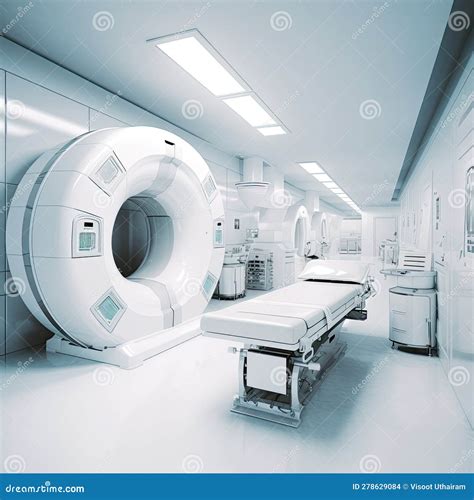 Mri Scanner Or Magnetic Resonance Imaging Scanner Machine In Hospital