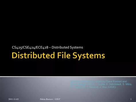 Ppt Distributed File Systems Powerpoint Presentation Free Download