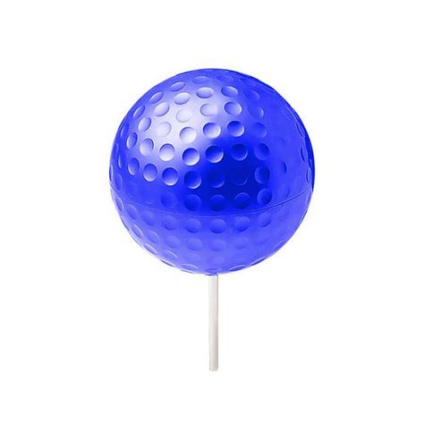 Standard Golf Plain Dimple T Marker Blue