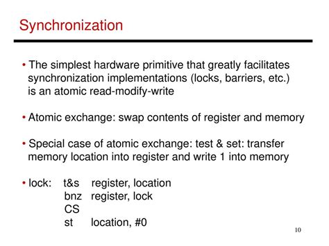 lecture 18 coherence and synchronization ppt download