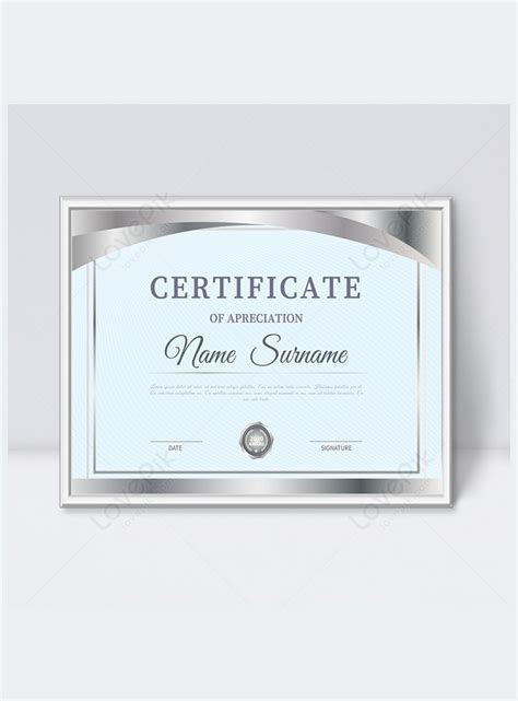 은 기하학적 테두리 인증서 이미지 사진 465429772 무료 다운로드