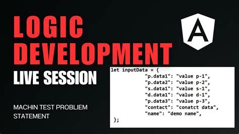 Logic Development Live Session Zoho Task Youtube