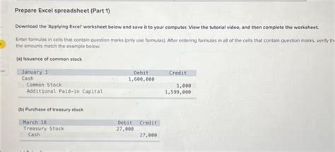 solved required information applying excel 10 1 using excel