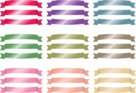 Ribbon Title Set Free Vector Clipart Images On