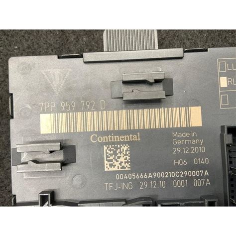 Pr005 970 パナメーラ 4 左フロント ドア コンピューター 7pp 959 792 D ★エラー無し ★送料無料