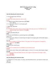 Advanced ICD Coding Practice Examples And Challenges Course Hero