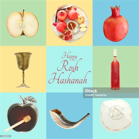 로 시 Hashanah 합성 개념 전통적인 기호입니다 개념에 대한 스톡 사진 및 기타 이미지 개념 기도하기 꿀 Istock