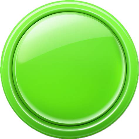 Ai Generated Green Button Png 37500546 Png