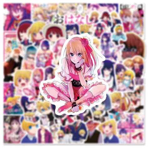 Buy 50pcs Anime Oshi No Ko Stickers Hoshino Ai Akuamarin Rubii Sarina