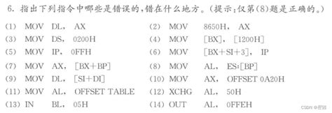 全网最全 微型计算机原理与接口技术第六版课后习题答案 周荷琴，冯焕清 第3章8086的寻址方式和指令系统 中国科学技术大学出版社 微机原理与信号接口第六版课后题答案 Csdn博客