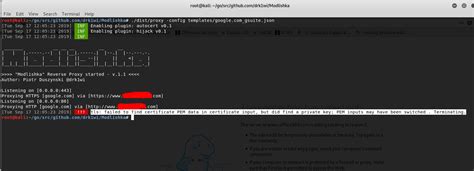 Tls Error Now Terminating · Issue 170 · Drk1wi Modlishka · Github