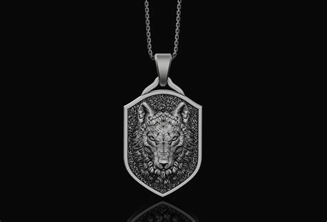 Wolf Halskette Wolf Schmuck Wolf Anhänger Tier Schmuck Etsy de